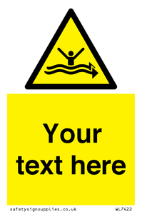 Custom Warning strong currents from Safety Sign Supplies