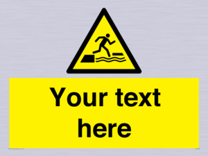 Custom Warning falling into water when stepping on or off a floating ...
