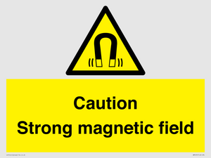 Warning Strong magnetic field from Safety Sign Supplies