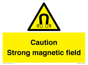 Warning Strong magnetic field from Safety Sign Supplies