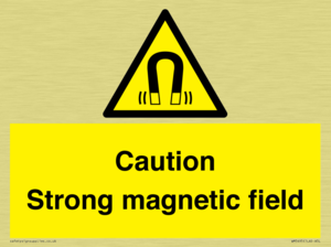Warning Strong magnetic field from Safety Sign Supplies