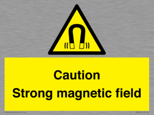 Warning Strong magnetic field from Safety Sign Supplies