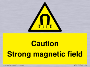 Warning Strong magnetic field from Safety Sign Supplies