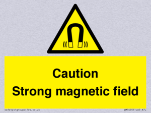 Warning Strong magnetic field from Safety Sign Supplies