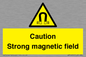 Warning Strong magnetic field from Safety Sign Supplies