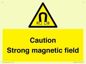 Warning Strong magnetic field from Safety Sign Supplies