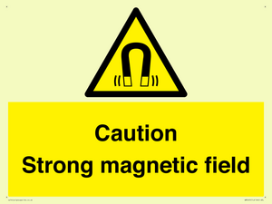 Warning Strong magnetic field from Safety Sign Supplies