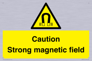 Warning Strong magnetic field from Safety Sign Supplies