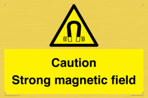 Warning Strong magnetic field from Safety Sign Supplies