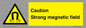 Warning Strong magnetic field from Safety Sign Supplies