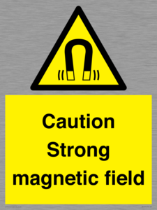 Warning Strong magnetic field from Safety Sign Supplies