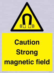 Warning Strong magnetic field from Safety Sign Supplies