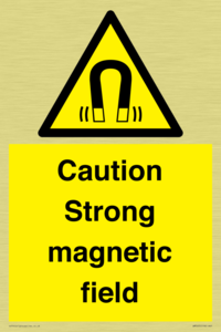 Warning Strong magnetic field from Safety Sign Supplies