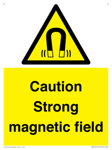 Warning Strong magnetic field from Safety Sign Supplies