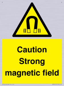 Warning Strong magnetic field from Safety Sign Supplies