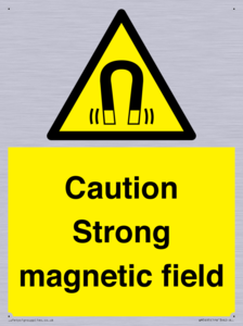 Warning Strong magnetic field from Safety Sign Supplies