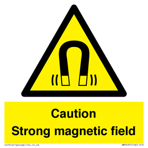 Warning Strong magnetic field from Safety Sign Supplies