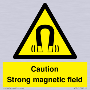 Warning Strong magnetic field from Safety Sign Supplies