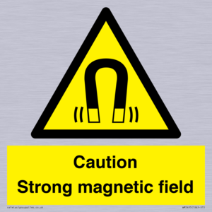 Warning Strong magnetic field from Safety Sign Supplies