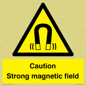 Warning Strong magnetic field from Safety Sign Supplies