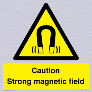 Warning Strong magnetic field from Safety Sign Supplies