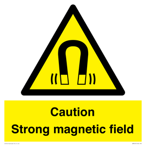 Warning Strong magnetic field from Safety Sign Supplies