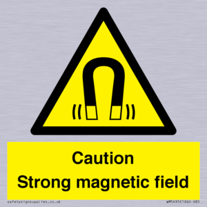 Warning Strong magnetic field from Safety Sign Supplies