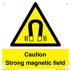 Warning Strong magnetic field from Safety Sign Supplies
