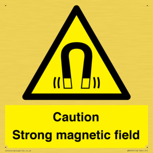 Warning Strong magnetic field from Safety Sign Supplies