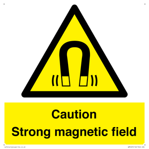 Warning Strong magnetic field from Safety Sign Supplies