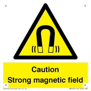 Warning Strong magnetic field from Safety Sign Supplies