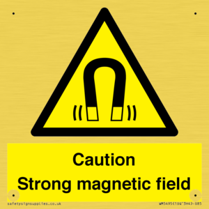 Warning Strong magnetic field from Safety Sign Supplies