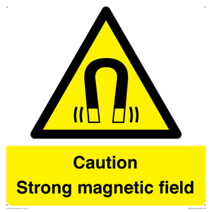 Warning Strong magnetic field from Safety Sign Supplies