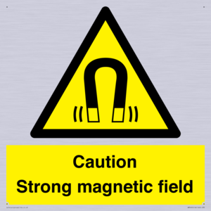 Warning Strong magnetic field from Safety Sign Supplies