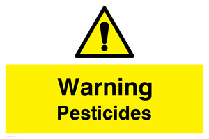 warning pesticides from Safety Sign Supplies