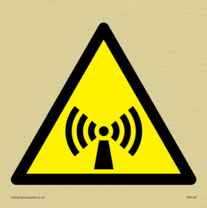 electro-magnetic radiation symbol only from Safety Sign Supplies