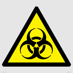 W009 Warning: Biological hazard from Safety Sign Supplies