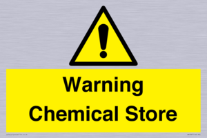 Warning Chemical Store from Safety Sign Supplies