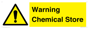 Warning Chemical Store from Safety Sign Supplies