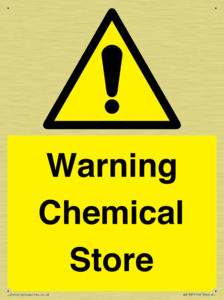 Warning Chemical Store from Safety Sign Supplies