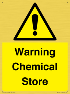 Warning Chemical Store from Safety Sign Supplies