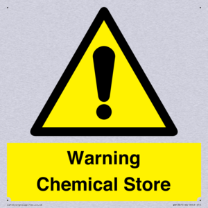 Warning Chemical Store from Safety Sign Supplies