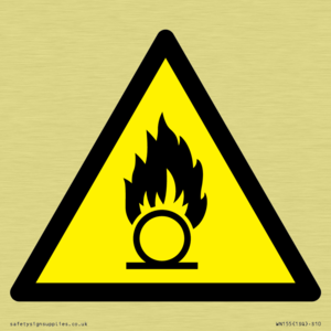 W028 Warning: Oxidizing substance from Safety Sign Supplies