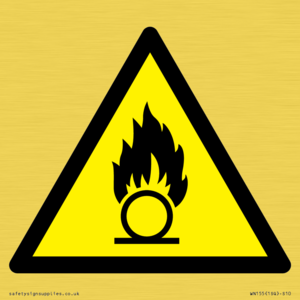 W028 Warning: Oxidizing substance from Safety Sign Supplies