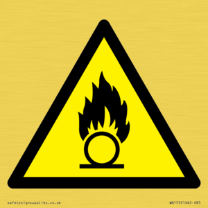 W028 Warning: Oxidizing substance from Safety Sign Supplies