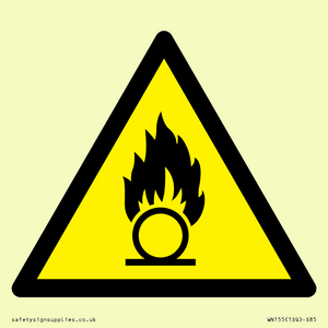 W028 Warning: Oxidizing substance from Safety Sign Supplies