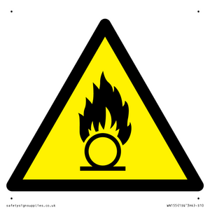 W028 Warning: Oxidizing substance from Safety Sign Supplies