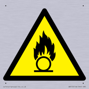 W028 Warning: Oxidizing substance from Safety Sign Supplies