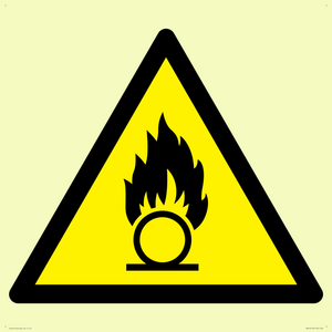 W028 Warning: Oxidizing substance from Safety Sign Supplies