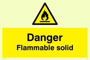 flammable solid from Safety Sign Supplies